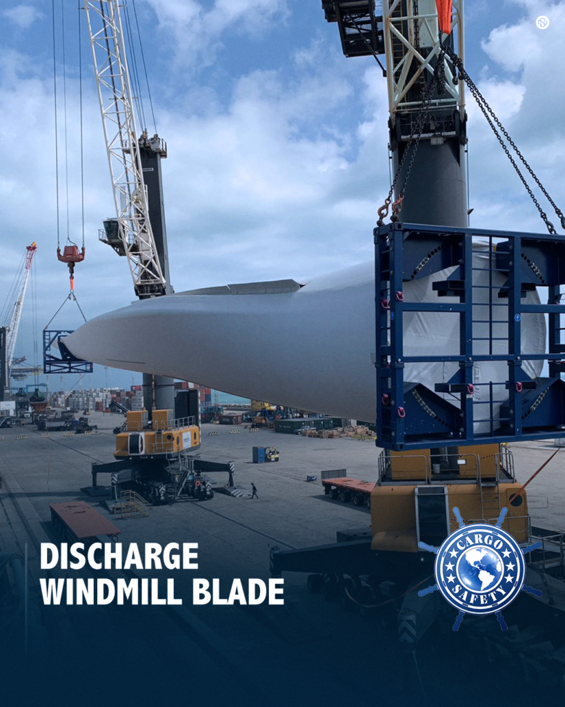 Discharge Windmill Blade – Cargo Safety